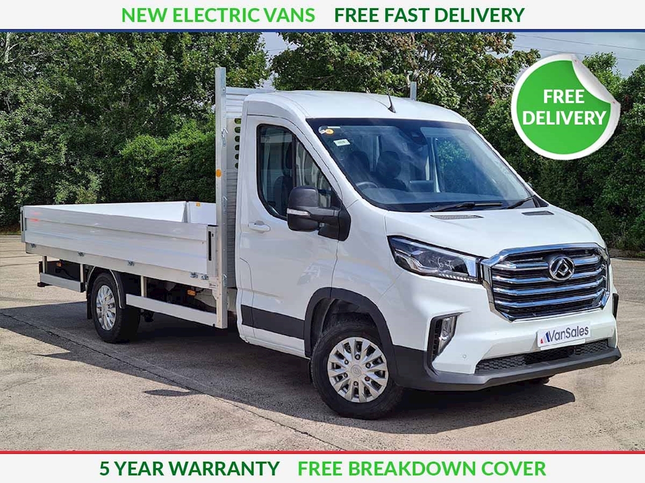 Maxus E Deliver 9 Dropside vs Renault Master Z.E. Dropside | Van Sales UK
